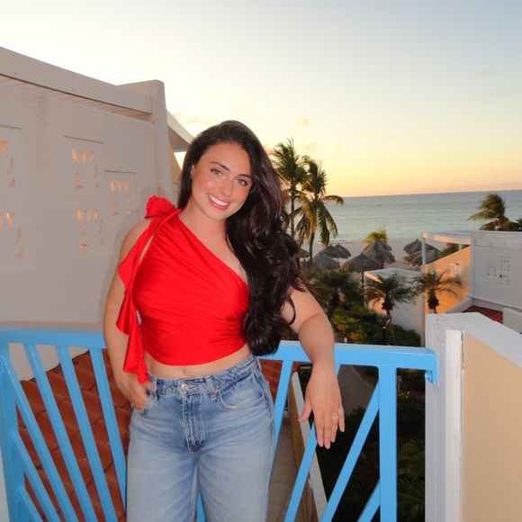 Tops | Red Rose Top | Poshmark